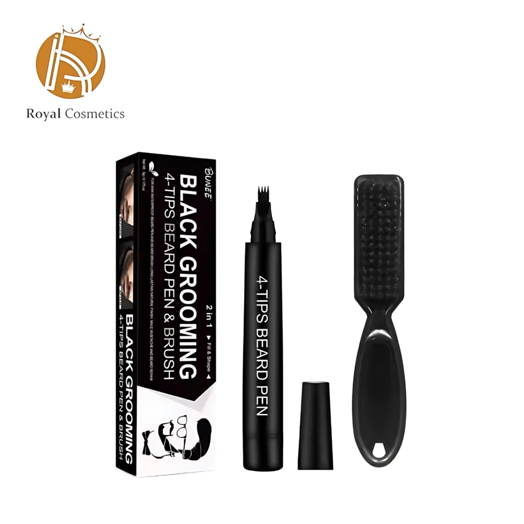 BUNEE 2-in-1 Fill Shape Beard Pen and Brush - Royal Cosmetics