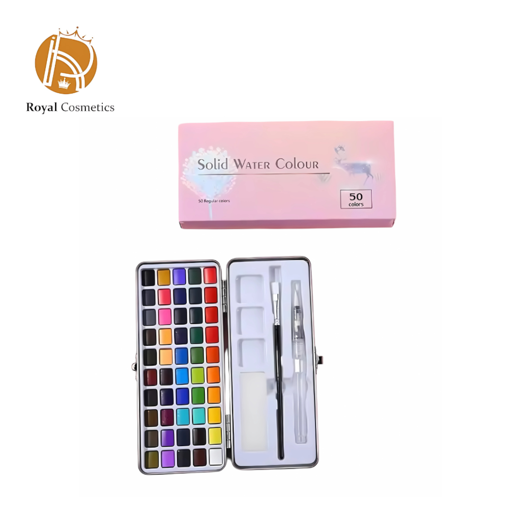 Solid Watercolor Paint Set - Royal Cosmetics